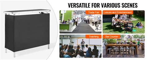 Vevor Portable Tradeshow Podium Table 3839 X 1516 X 3425