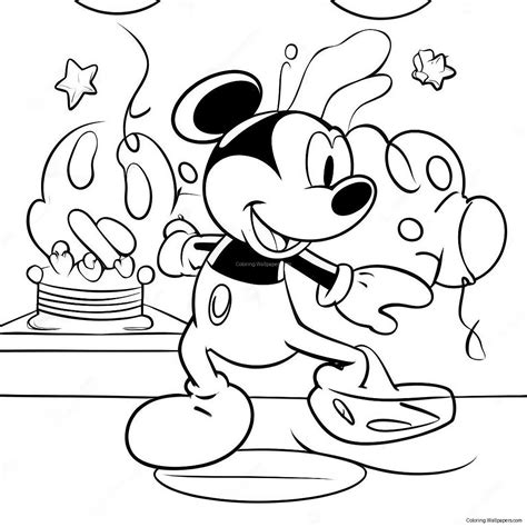Happy Birthday Mickey Mouse Clubhouse Coloring Page 37273 29500