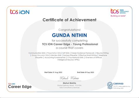 Tcsioncareeredge Professionaldevelopment Nptel Careerdevelopment Opportunity