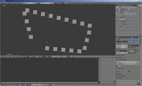 How To Distribute Objects Perpendicular Along A Curve With Sharp Corners Modeling Blender