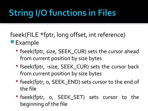 File Handling In C Ppt Programming Languages Computing