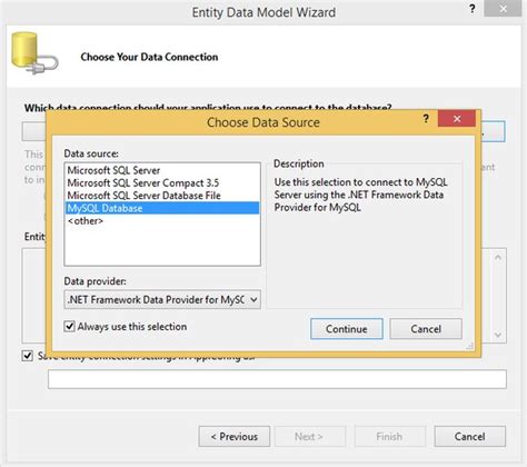 Ado Net And Mysql Connection