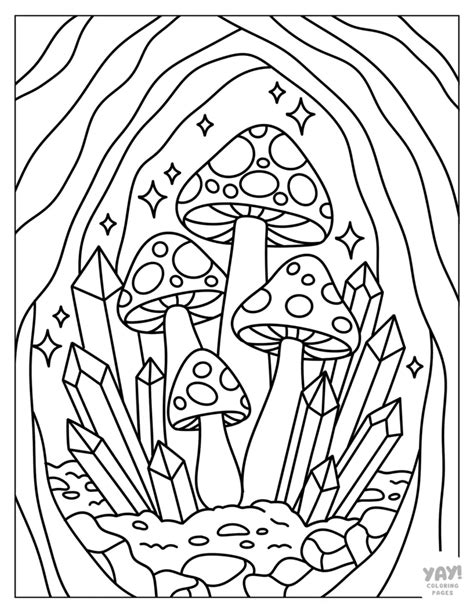 Mushroom Coloring Pages Free Printables