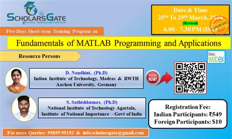 Fundamentals Of Matlab Programming And Applications Scholars Gate
