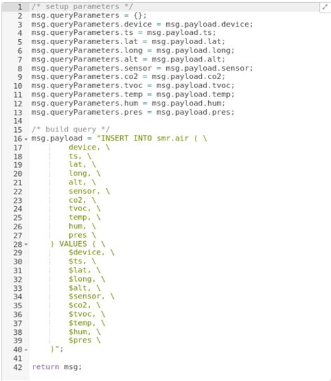 avoiding sql injections mqtt node red sql database sebastián