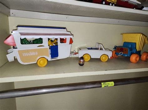 Vintage Weebles Camper Set Mattell Dump Truck Etc Br2 Ness Bros Realtors And Auctioneers