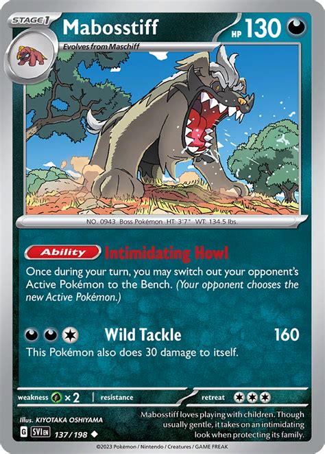 Mabosstiff · Scarlet And Violet Svi 137 ‹ Pkmncards