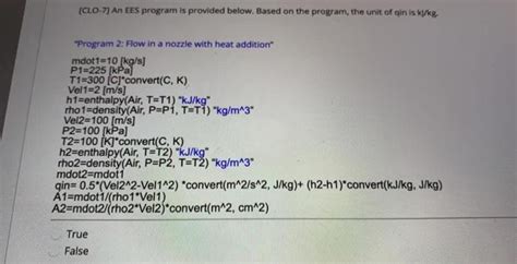 solved clo 7an ees program is provided below based on the