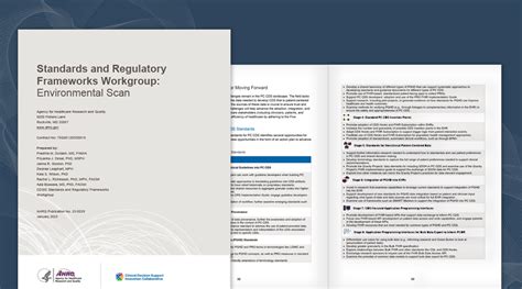 Standards And Regulatory Frameworks Workgroup Environmental Scan Cdsic