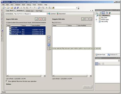 guide to deploy ftp and publish with vwd microsoft learn