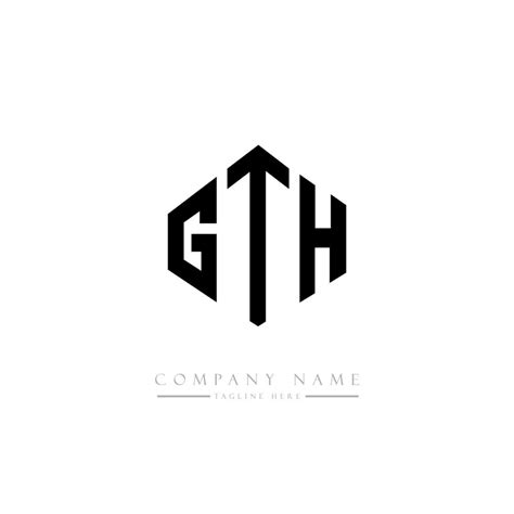 Gth Letter Logo Design With Polygon Shape Gth Polygon And Cube Shape