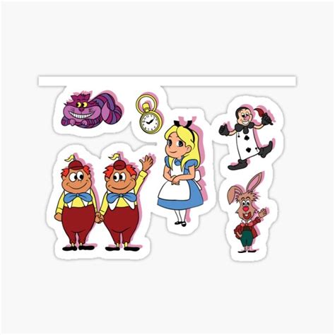 Alice In Wonderland Vector Pack Sticker By Tato Redbubble