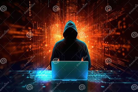 Male Hacker Thinking About The Problem Of Hacking And Stealing Access Databases With Passwords