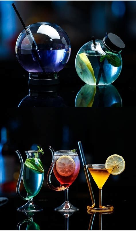 創意玻璃雞尾酒杯 調酒杯子組合 馬天尼杯 香檳杯 高腳杯 酒吧杯具套裝 派對專用 蝦皮購物