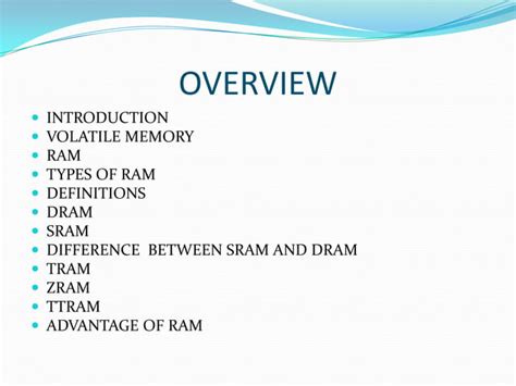 Volatile Memory Ppt