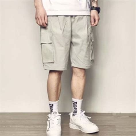 남성 여름 신상 허리밴딩 와이드 카고포켓 반바지 L9r 마니템
