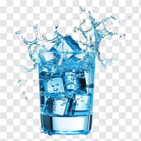 떠다니는 얼음 조각으로 맑은 물 한 잔 물 유리 얼음 조각 깨끗한 물 Png 일러스트 및 이미지 에 대한 무료 다운로드 Pngtree