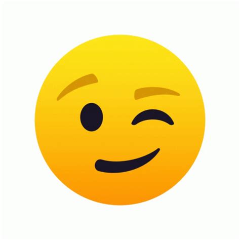 Winking Face Joypixels Sticker Wink Emoji Drawing Happy Face Wink