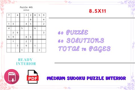 Sudoku Puzzles Adult Activity Interior Graphic By Luham Digital Products Creative Fabrica