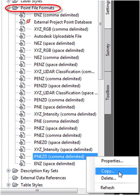 Point Label Style With Station And Offset Graitec North America