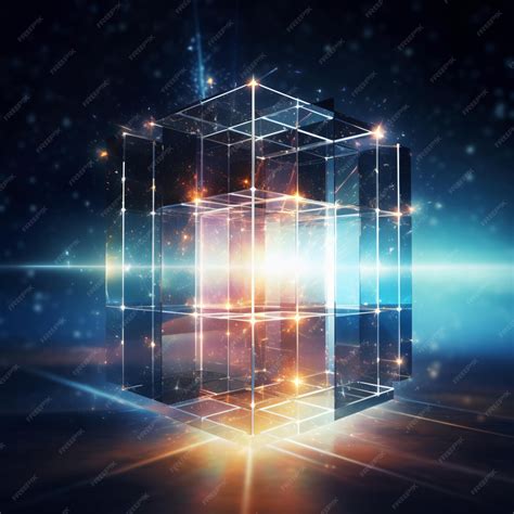 premium ai image borg tesseract with hyperspace ai generated