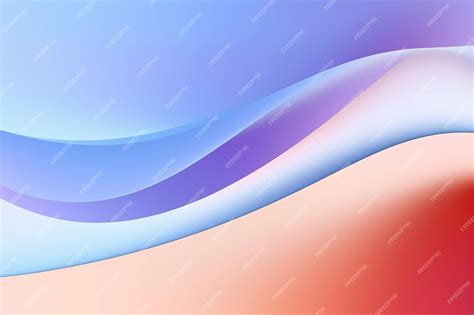 Soft Pastel Gradient Background With Overlapping Shapes Premium Ai Generated Image