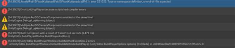 Build And Run Error With Arcgis Maps Sdk Unity Engine Unity Discussions