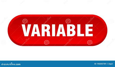 Variable Button Stock Vector Illustration Of Label