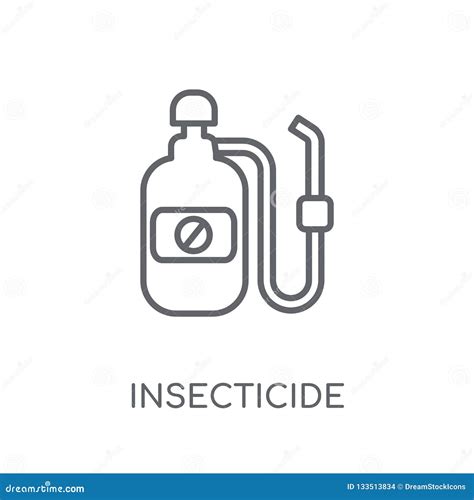 Insecticide Linear Icon Modern Outline Insecticide Logo Concept Stock Vector Illustration Of