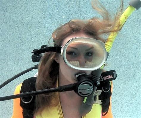 Woman In Diving Mask At Marie Vaughan Blog