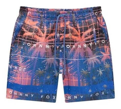 Bermuda Em Nylon Jhonny Fox Meninos Teen Parcelamento Sem Acréscimo