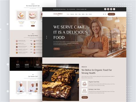 Bakery Landing Page Design By Fleexstudio For Fleexstudio Ui Ux Web Agency On Dribbble