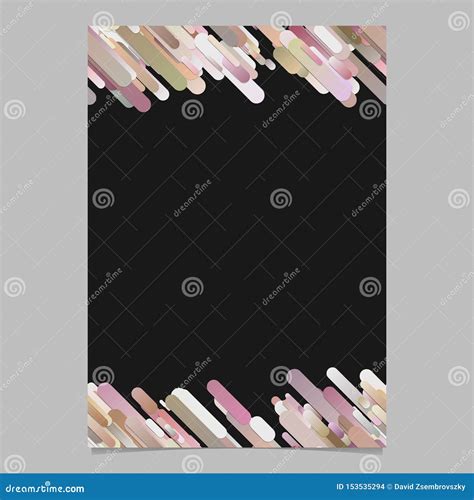 Modern Gradient Diagonal Rounded Stripe Pattern Flyer Background Stock Vector Illustration Of