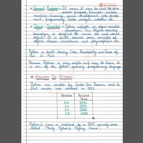 GRAB IT FAST For FREE COMLETE PYTHON HANDWRITTEN NOTES CHAPTERWISE PythonLearning