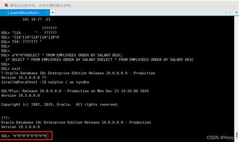 Oracle数据库sql命令行按回退键变成h解决方案达梦数据库终端回退键乱码 Csdn博客