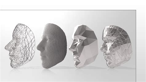 3d File Human Face Voxel Lowpoly Wireframe 3d Model Print 🏢 ・3d Printable Model To