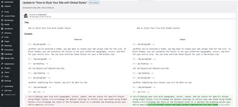 Styling Your Site With Global Styles Lesson Plan · Issue 447 · Wordpresslearn · Github