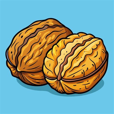 Walnuts Food Vector Artistic Concept Premium Ai Generated Vector
