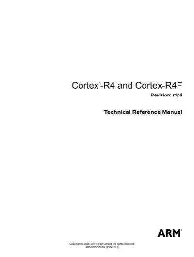 Cortex R And Cortex R F ARM Information Center