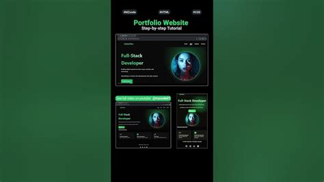 🚀 portfolio website responsive html css and js mzcode01 website