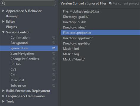 Svn Android Studio 141 Impossible To Exclude Iml Files In