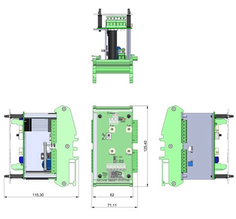 Phase Angle Controller Reovib Smart System In Open Design For Assembly On A Din Rail With An