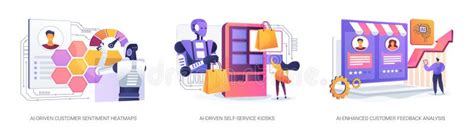 Ai For Customer Service Abstract Concept Vector Illustrations Stock Vector Illustration Of