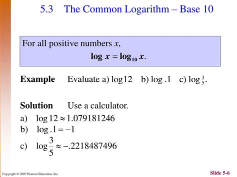 PPT - Chapter 5: Exponential and Logarithmic Functions PowerPoint Presentation - ID:3209875