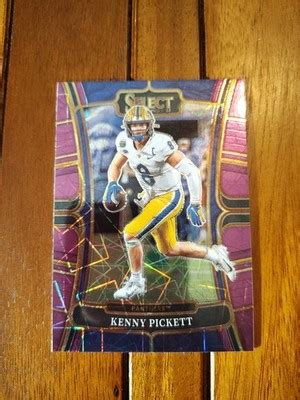 2023 Panini Select Draft Picks Kenny Pickett Purple Lazer Prizm Ebay