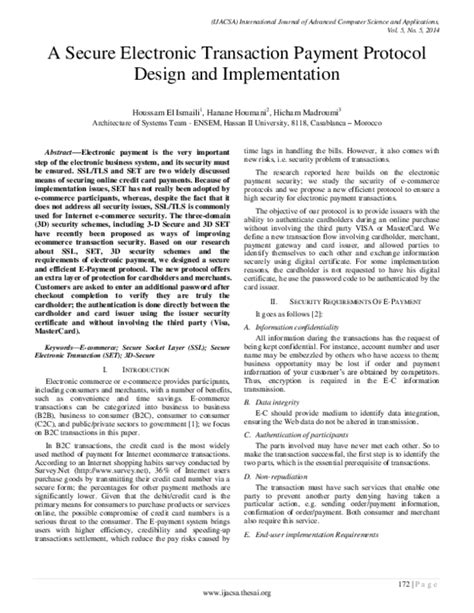 Pdf A Secure Electronic Transaction Payment Protocol Design And