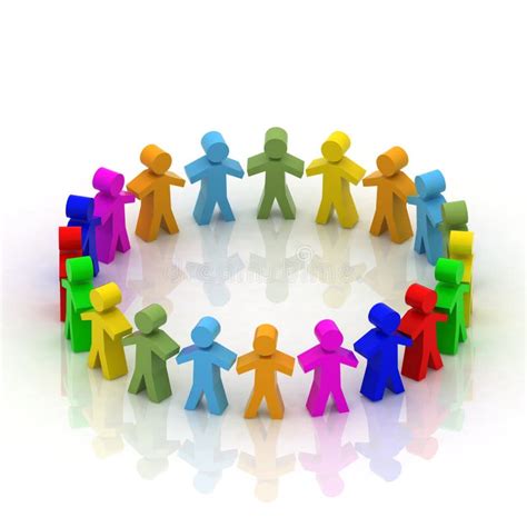 People Circle Multisex Stock Vector Illustration Of Party 2218109