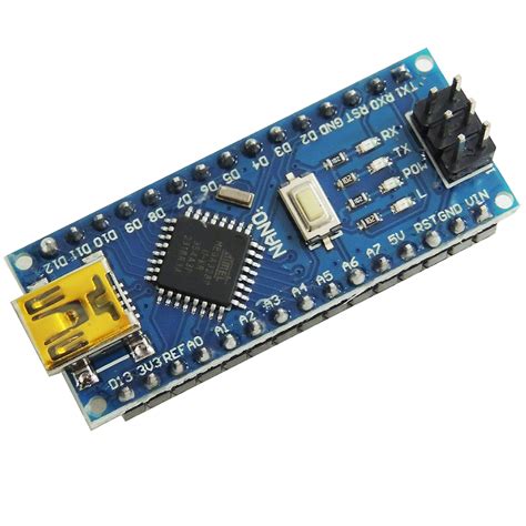 Placa Compatível Nano V3 0 ATMEGA328 Com Pinos Soldados BR ELETRÔNICA