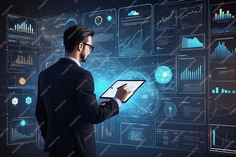 Premium Photo Big Data Analytics With Ai Technology Data Analyst Analyzing And Visualizing Complex