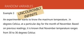 Discrete And Continuous Random Variable PPTX Physics Science